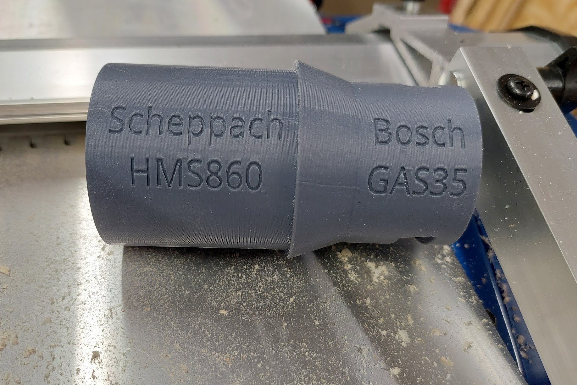 Vaccum Adapter Bosch GAS35 for Scheppach HMS860 by FredlPrint ...