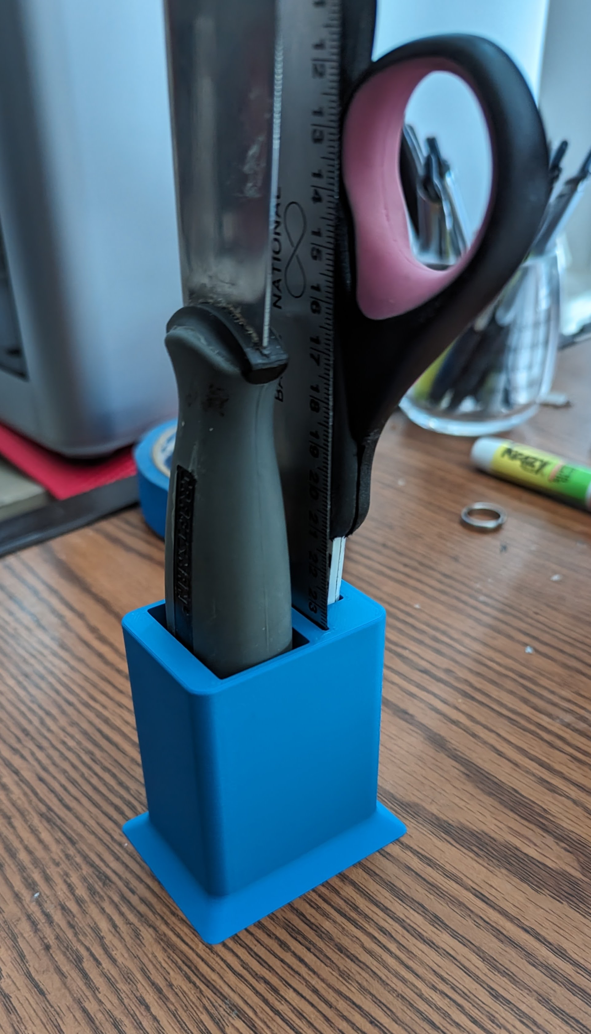 Desktop organizer for scraper, ruler, and scissors. by SanchoPwnza ...