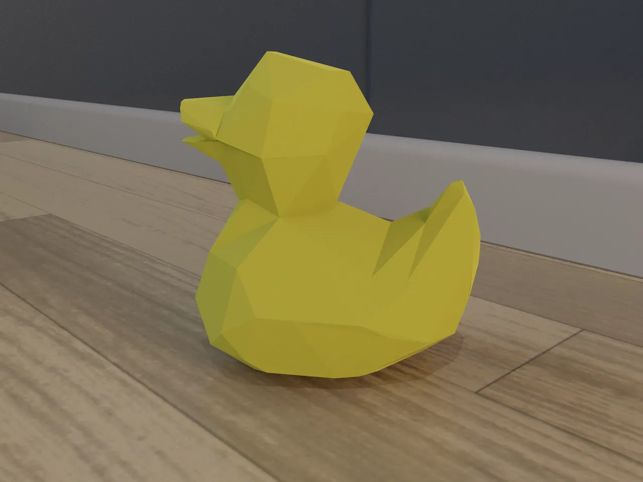 Low Poly Rubber Duck by colinodell | Download free STL model ...