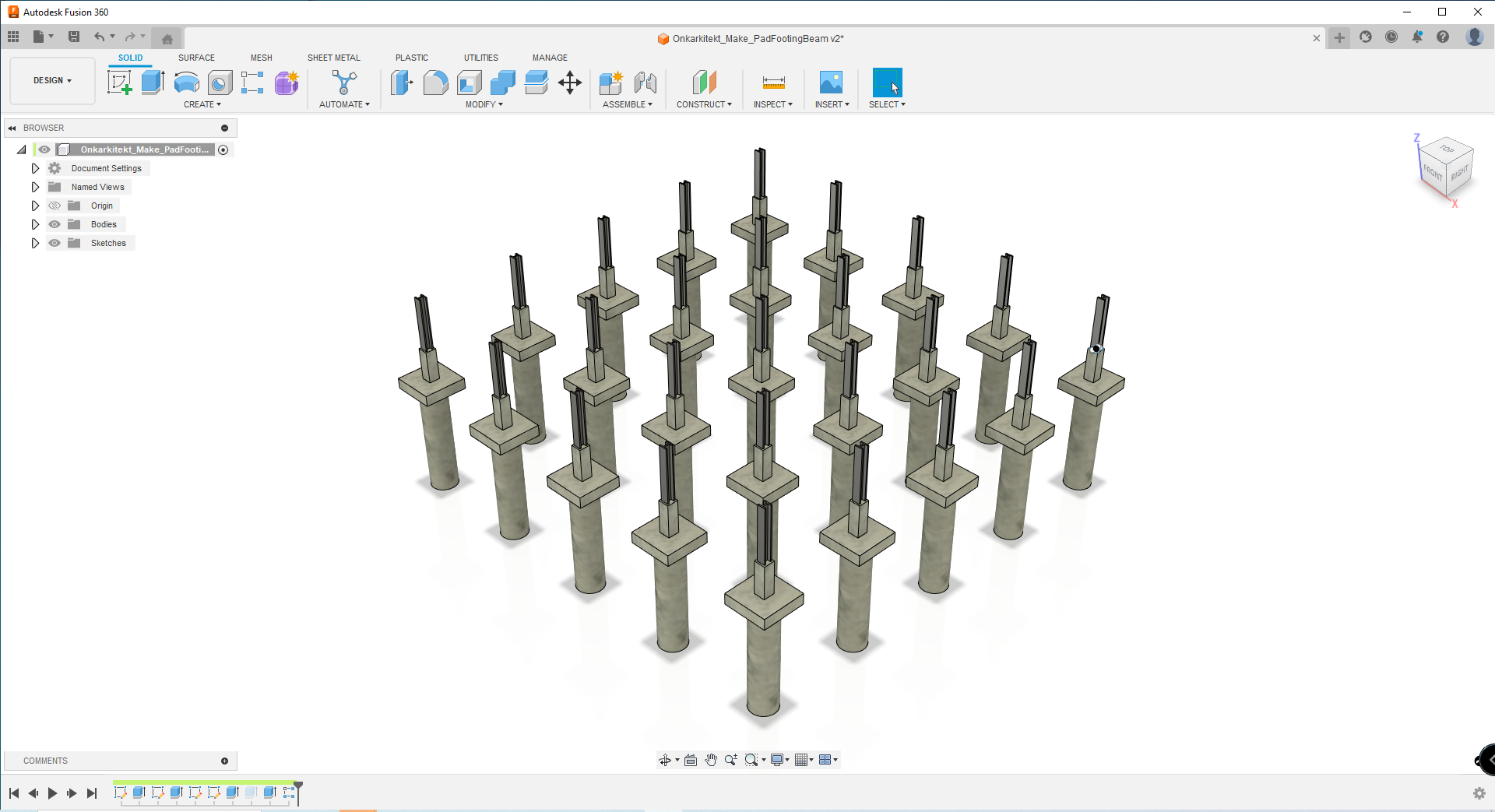 Onkarkitekt - Parametric Footing Pad Pile Beam [Construction Series] by ...