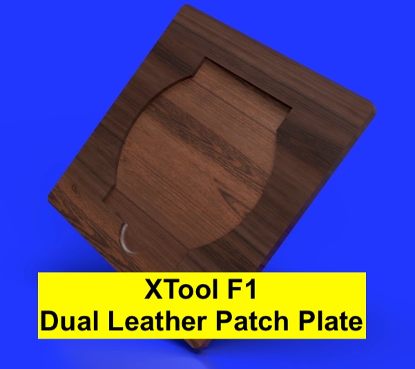 XTool F1 Leather Patch Plate / jig by DodoIsAlive | Download free STL ...