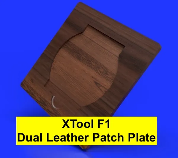 XTool F1 Leather Patch Plate / jig by DodoIsAlive | Download free STL model | Printables.com