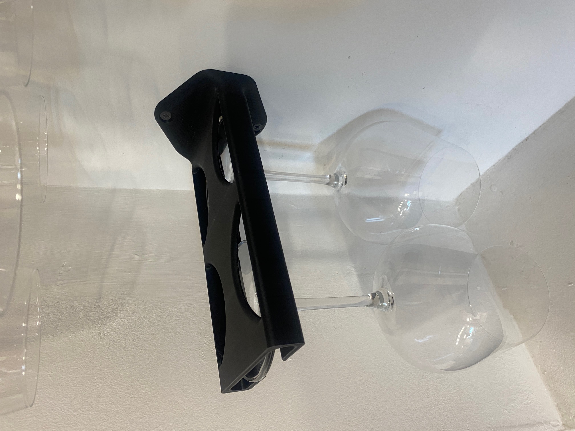 Wine glass WALL mount by ninatojnko | Download free STL model ...