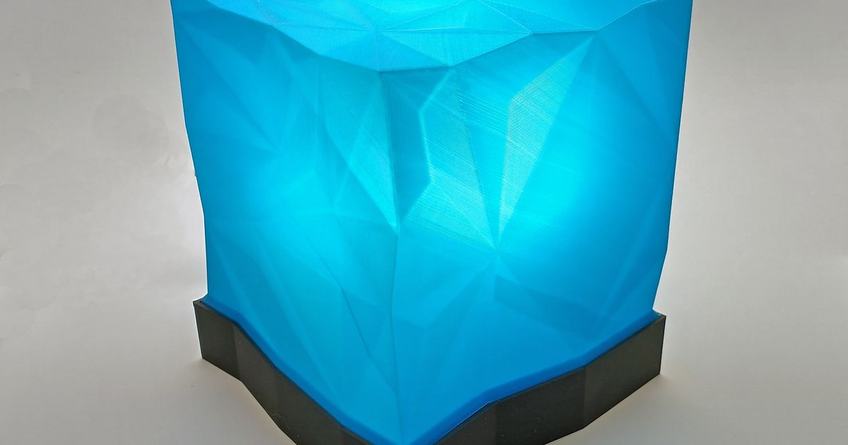 Hi Poly Cube Lamp by LoboCNC | Download free STL model | Printables.com