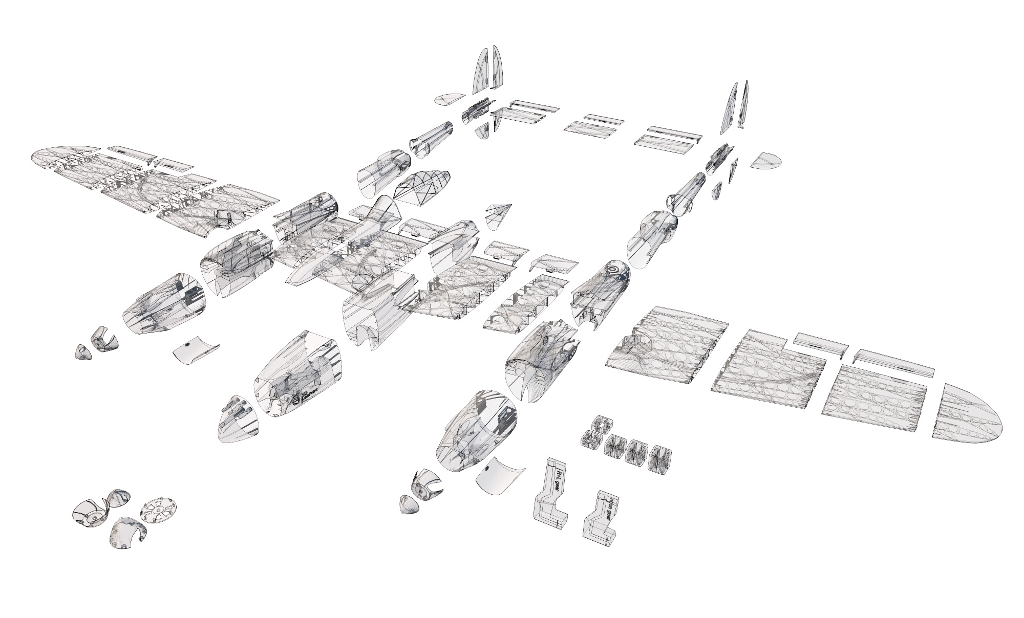 Lockheed P38 - Lightning by 3DLabPrint | Download free STL model | Printables.com