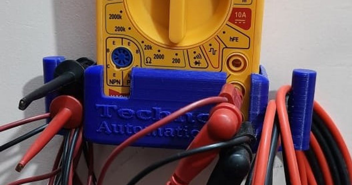 Multimeter Stand for hands free mesurment by Ashish | Download free STL ...