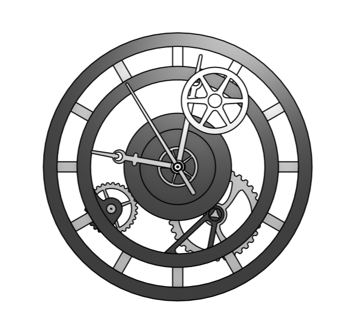 Modern Steampunk Gear Clock Housing for Quartz Movement Mechanism by ...