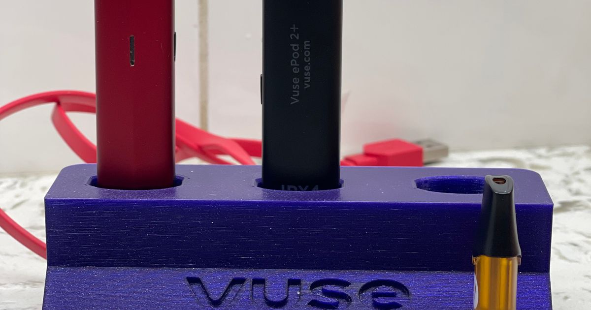 Vuse ePOD 2+ STORAGE CHARGE STATION by BUDS3D | Download free STL model ...