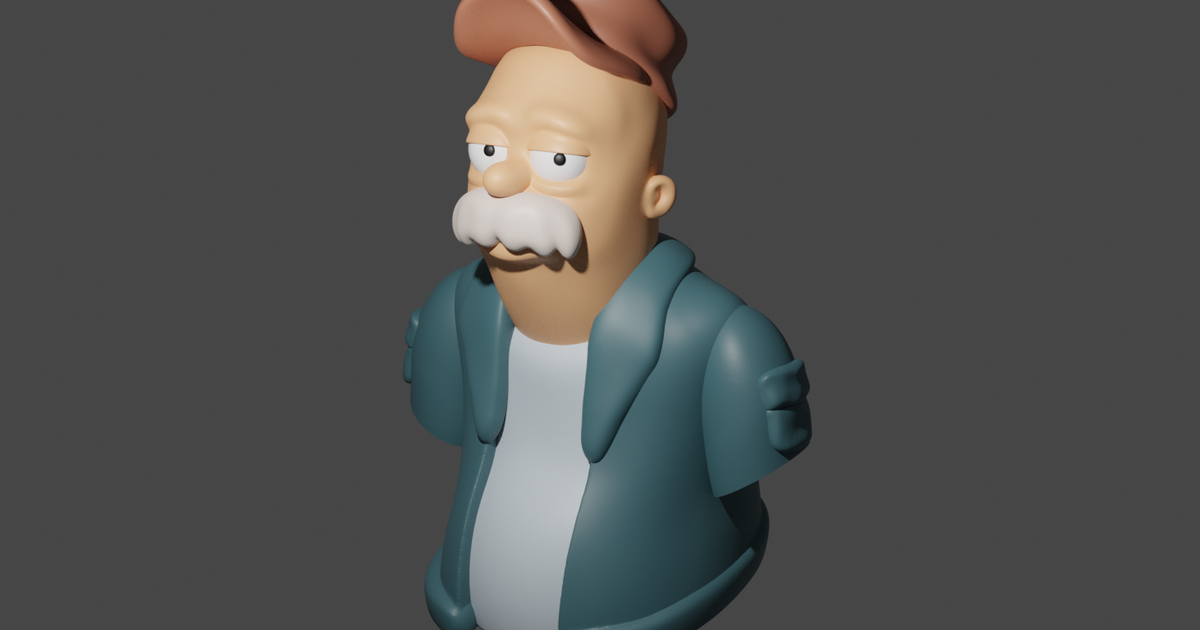 Scruffy, the Janitor. by Spiderpiggie | Download free STL model ...