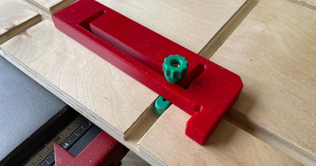 Microjig Tapering Jig Stop by Eltord | Download free STL model ...