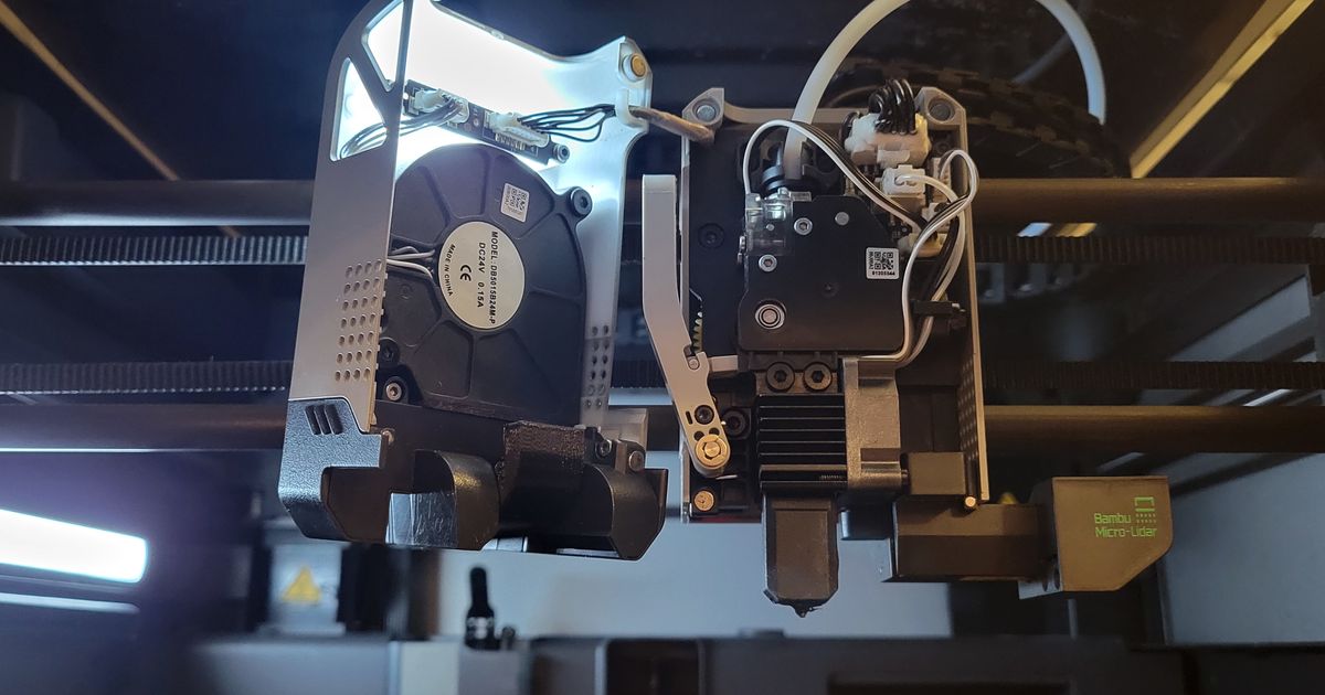 Bambu Labs X1 / P1 Toolhead cover hook by ArticulatedPotato | Download ...