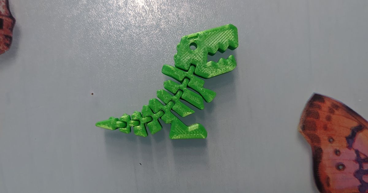 Flexi Rex keychain by Spekkie | Download free STL model | Printables.com