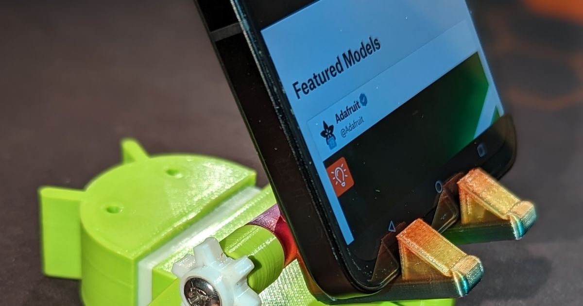 Android Bugdroid Phone Stand by Dannar | Download free STL model ...