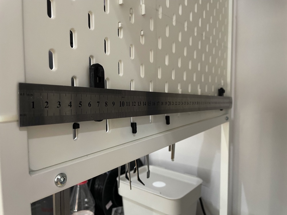 Magnetic ruler holder for Skadis by bgnfu7re | Download free STL model ...