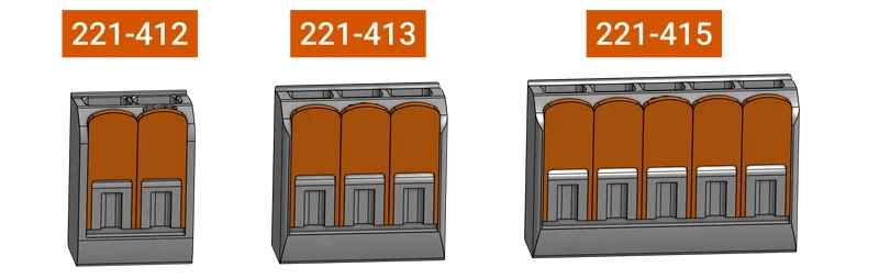 Skadis Wago 221 Power Distribution Block by 6d6178 | Download free STL ...