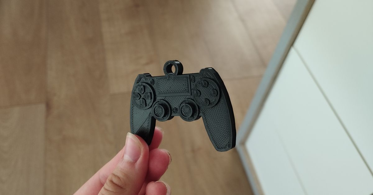 PS4 Joystick keychain by WitherCro | Download free STL model ...