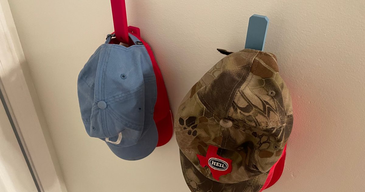 Multi-hat wall hook by TankerTech | Download free STL model ...