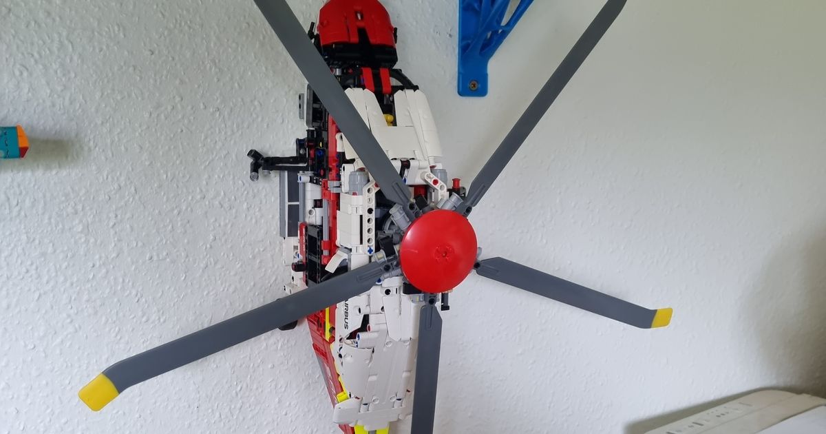 LEGO Airbus H175 Rescue Helicopter Wall mount by Houdiniholm | Download ...
