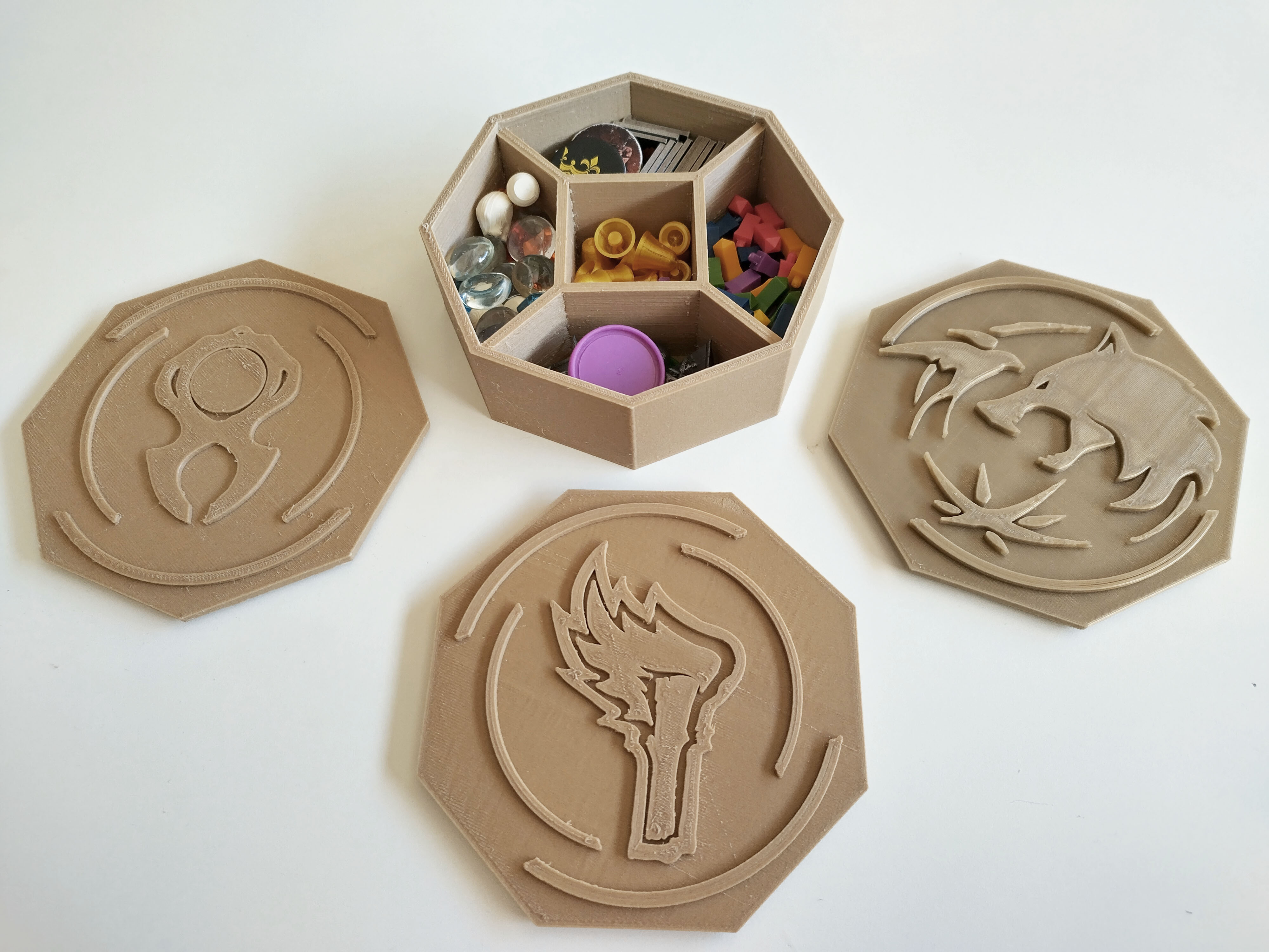 Multigame tokens box by Yorchmur | Download free STL model | Printables.com