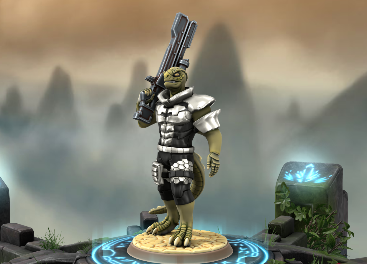 Vesk character from Starfinder TTRPG by Vlad Imir | Download free STL ...