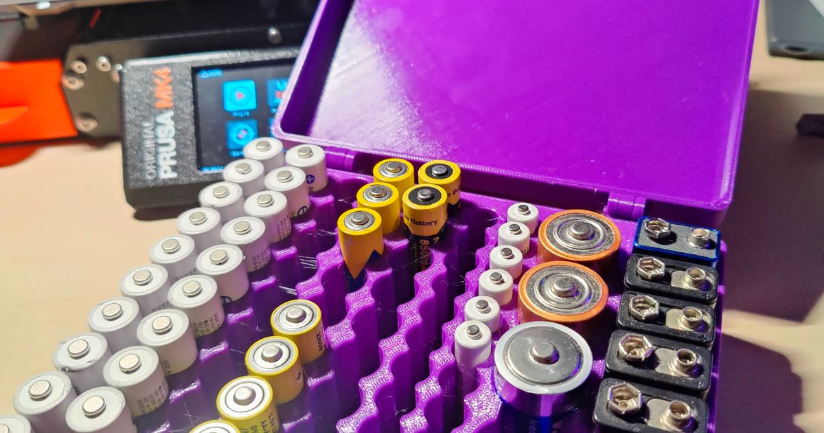 Battery Box with better hinges and latch by Hakan | Download free STL ...