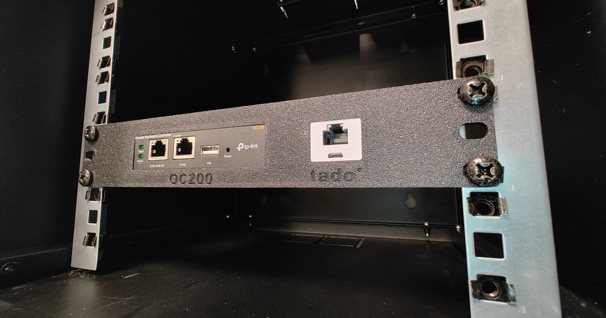 10" Rack mount for TP-Link OC200 Cloud Controller (Omada) + tado ...