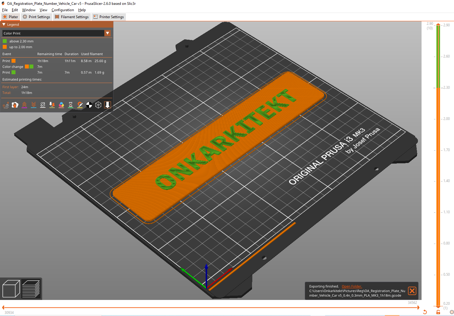 Onkarkitekt Custom Parametric EU/UK/GB Vehicle Registration Number ...