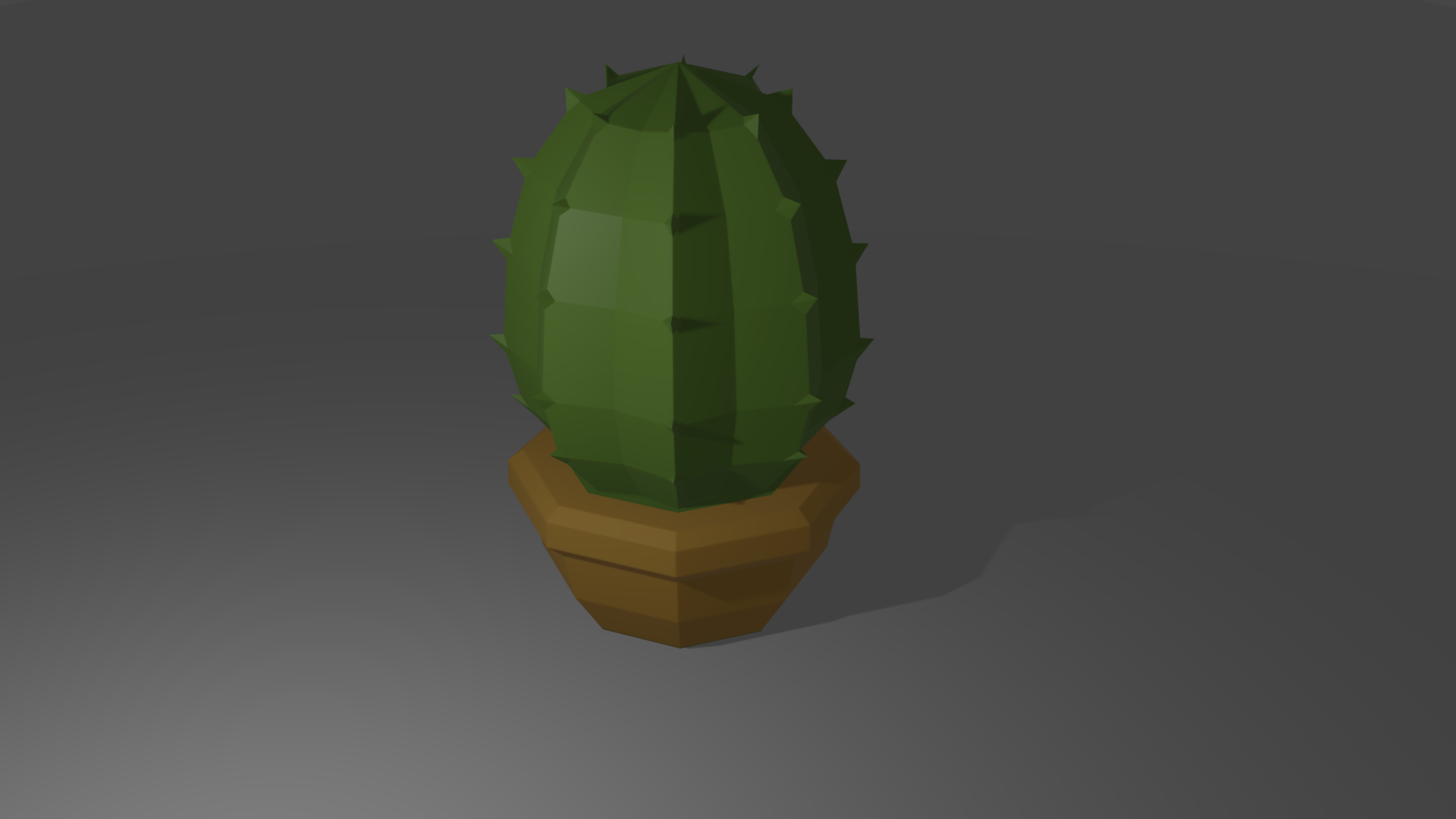 Low Poly Round Cactus Succulent. by CWIP | Download free STL model ...
