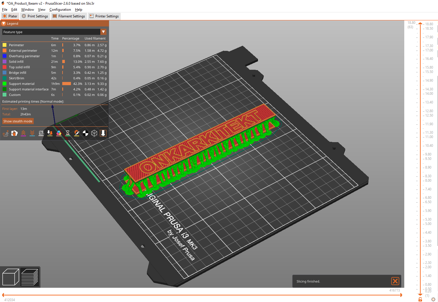 Onkarkitekt I-Beam H-beam Logo Parametric Fusion 360 Model ...