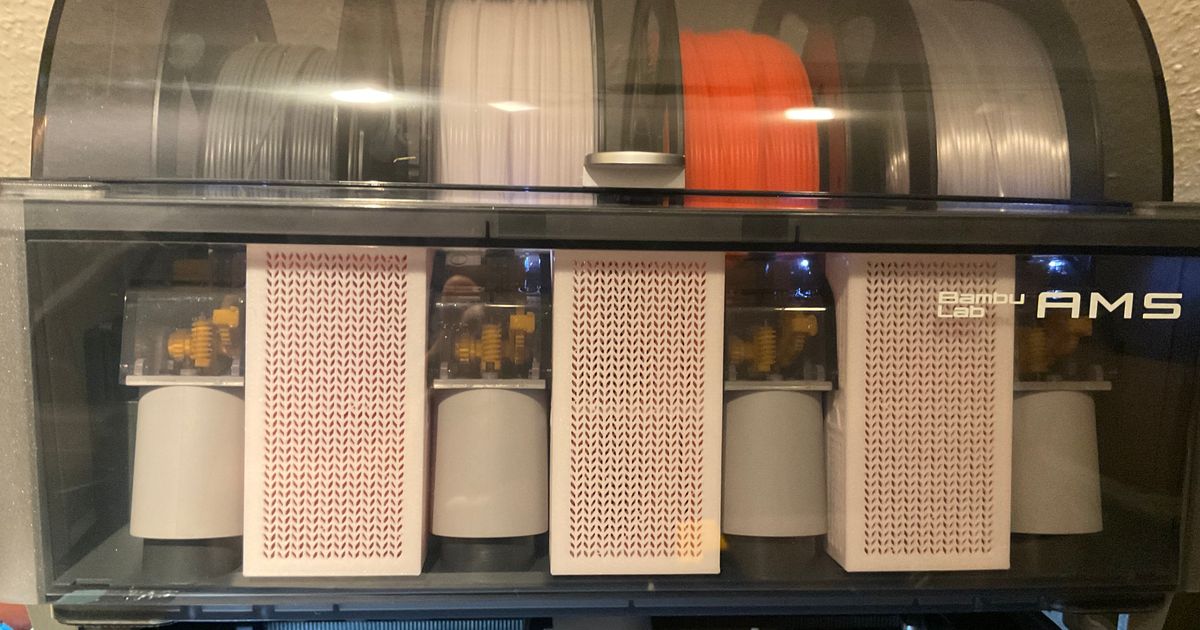 Improved Silica / Desiccand Holder / Box for Bambu Lab AMS von Jan Zale ...