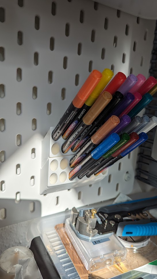 Stackable Smaler Skadis Acryl Pen Holder by themarv1 | Download free ...