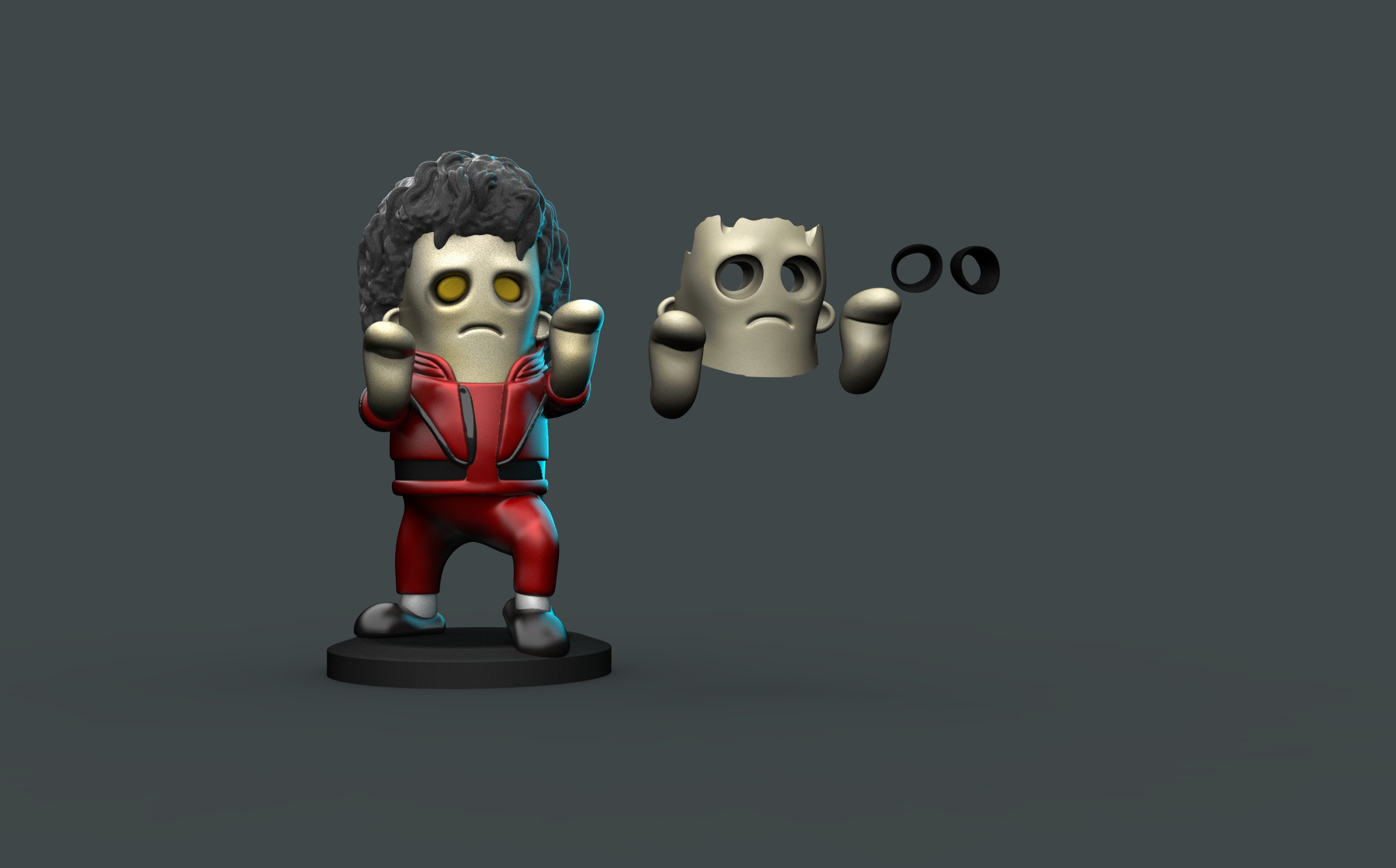 MJ Thriller mini dude by Wekster | Printables Store