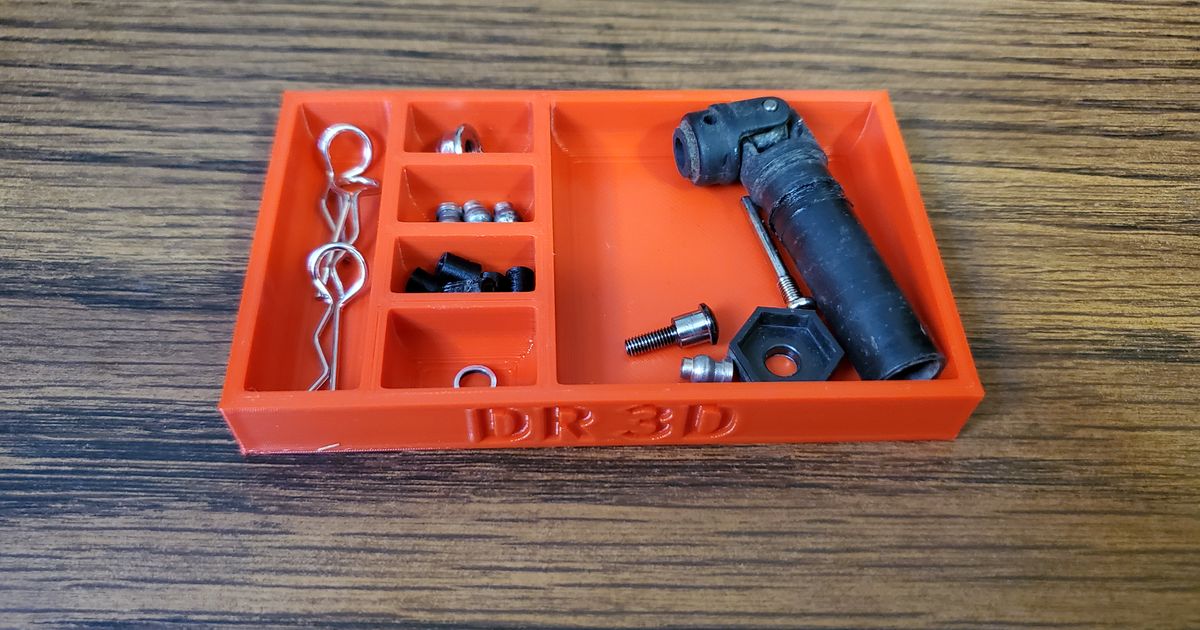 Screw Holder Tray/Small Parts Tray by DR 3D | Download free STL model ...