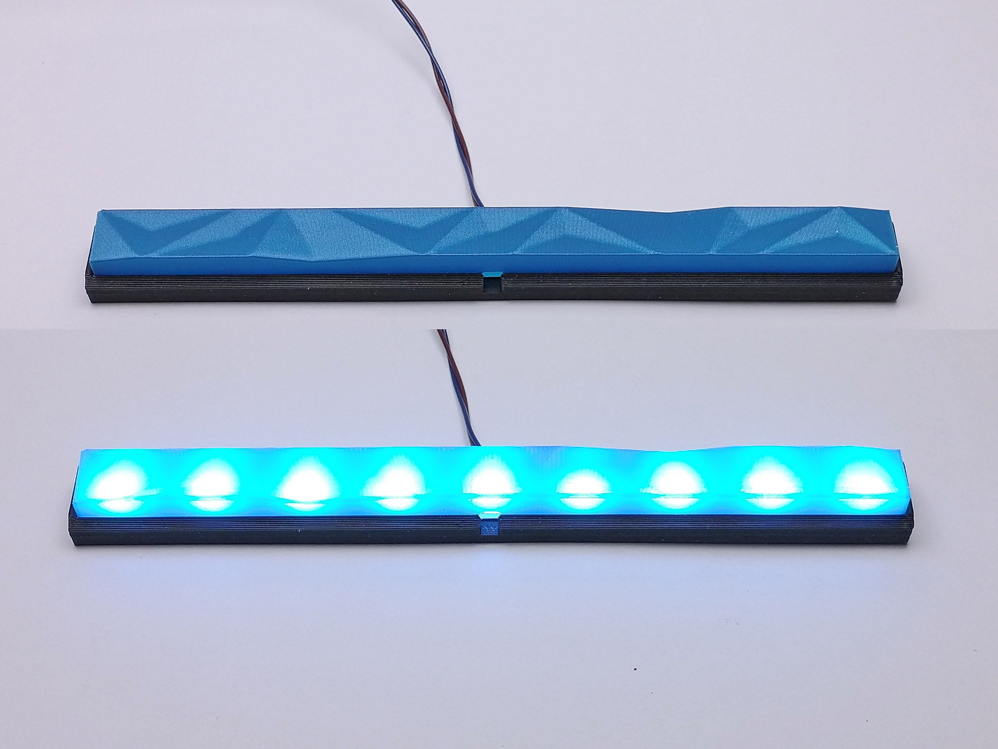 Stackable Low Poly LED Strip Light Housing by LoboCNC | Download free ...
