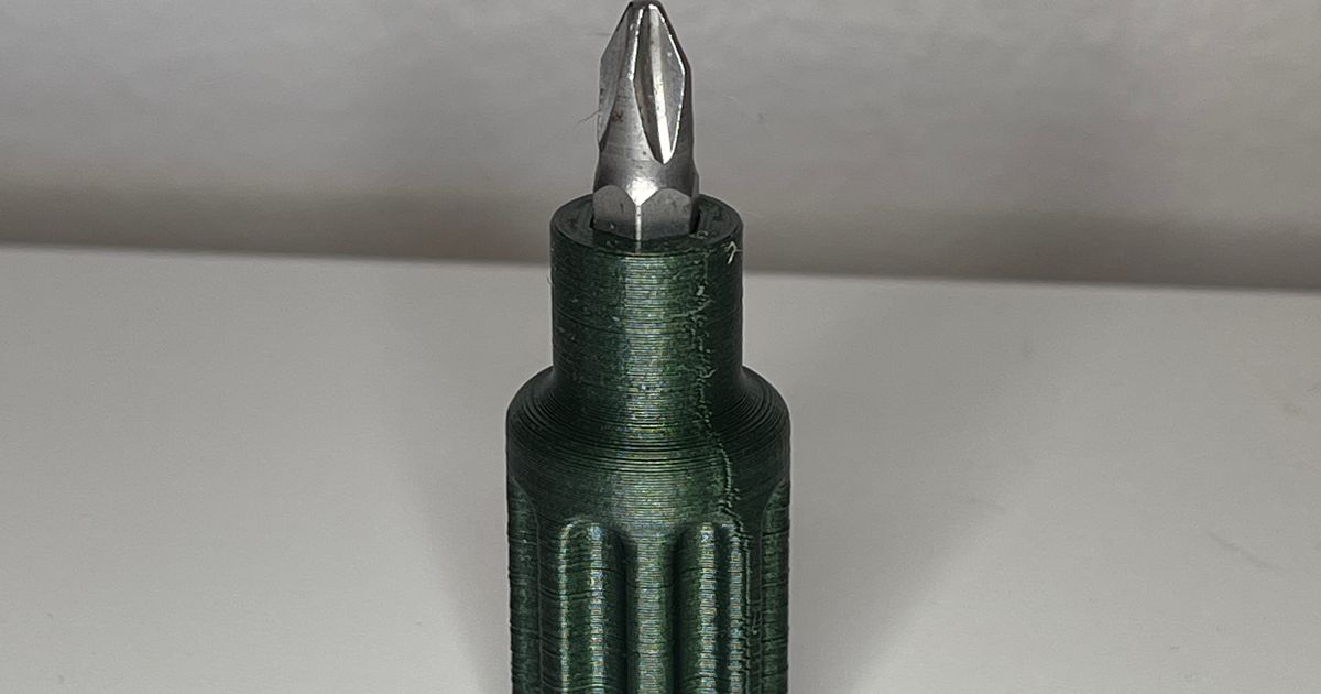 MINI bit screwdriver with Magnet by AWhite480 | Download free STL model ...