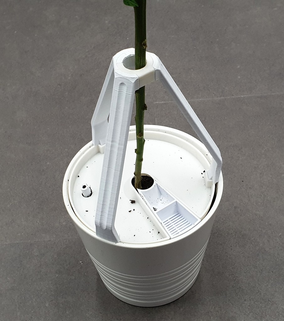 Self-watering kit & Tripod for IKEA Muskot 12 cm Plant Pot by Designed ...