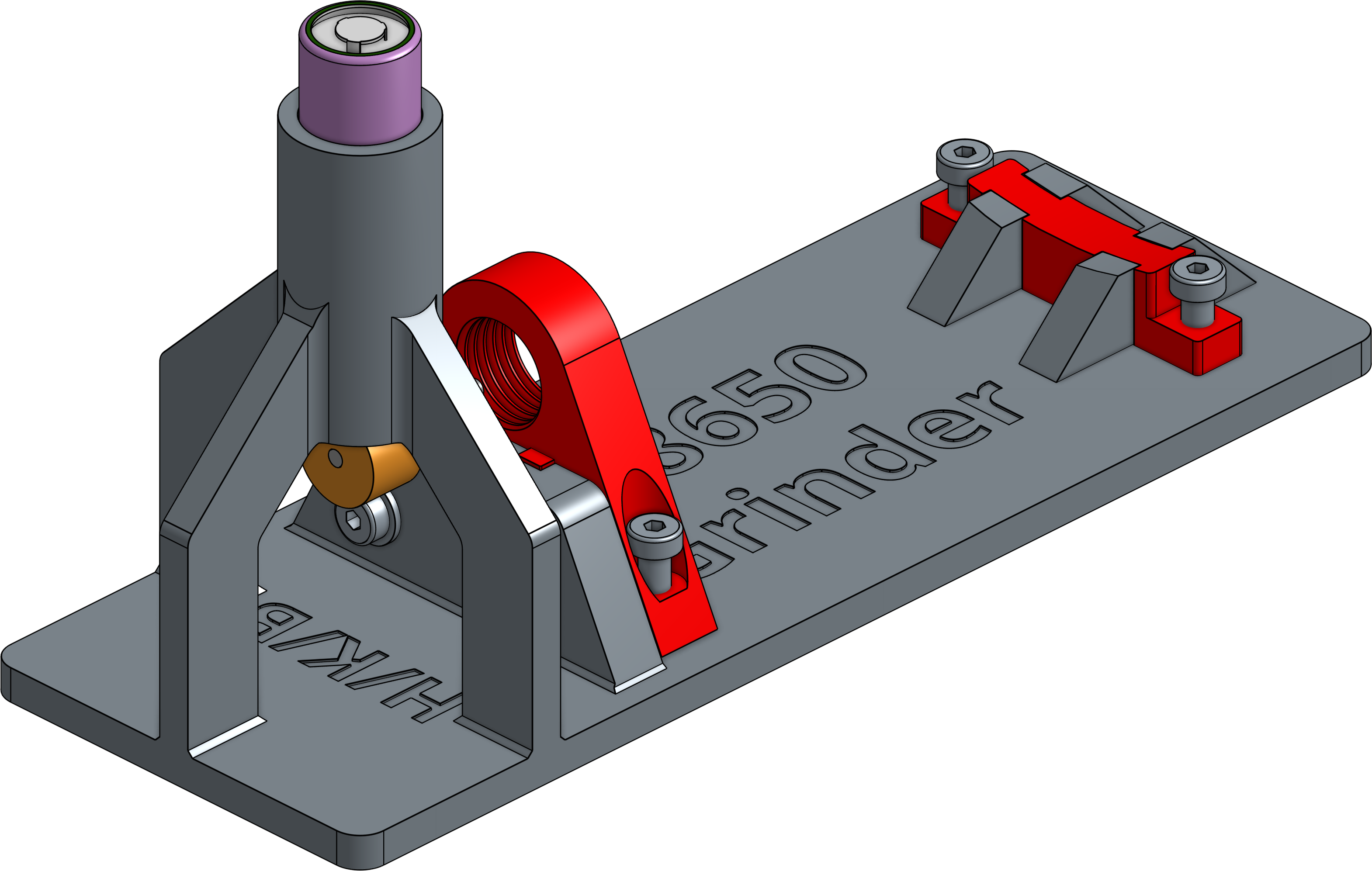 18650 Grinder Jig (Dremel) by GrumpyNinja64 | Download free STL model ...