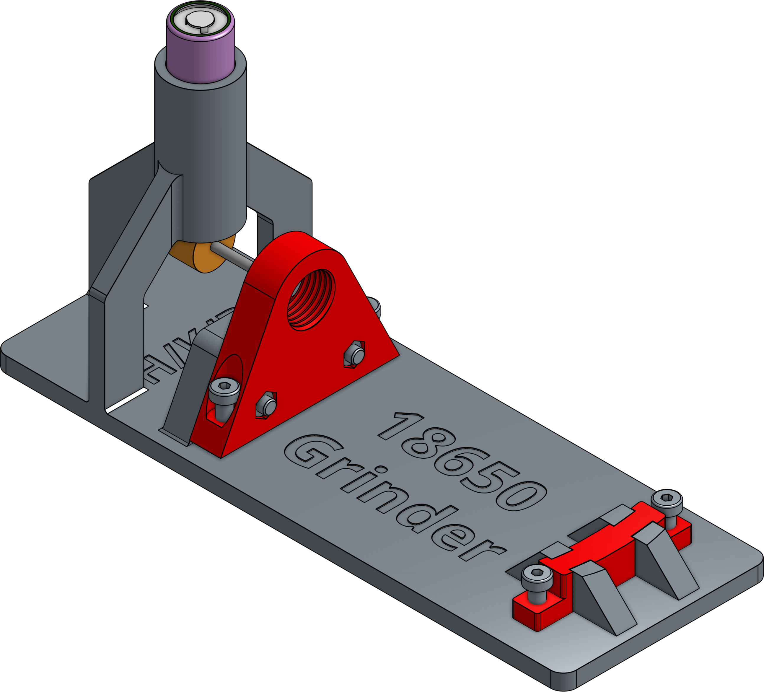 18650 Grinder Jig (Dremel) by GrumpyNinja64 | Download free STL model ...