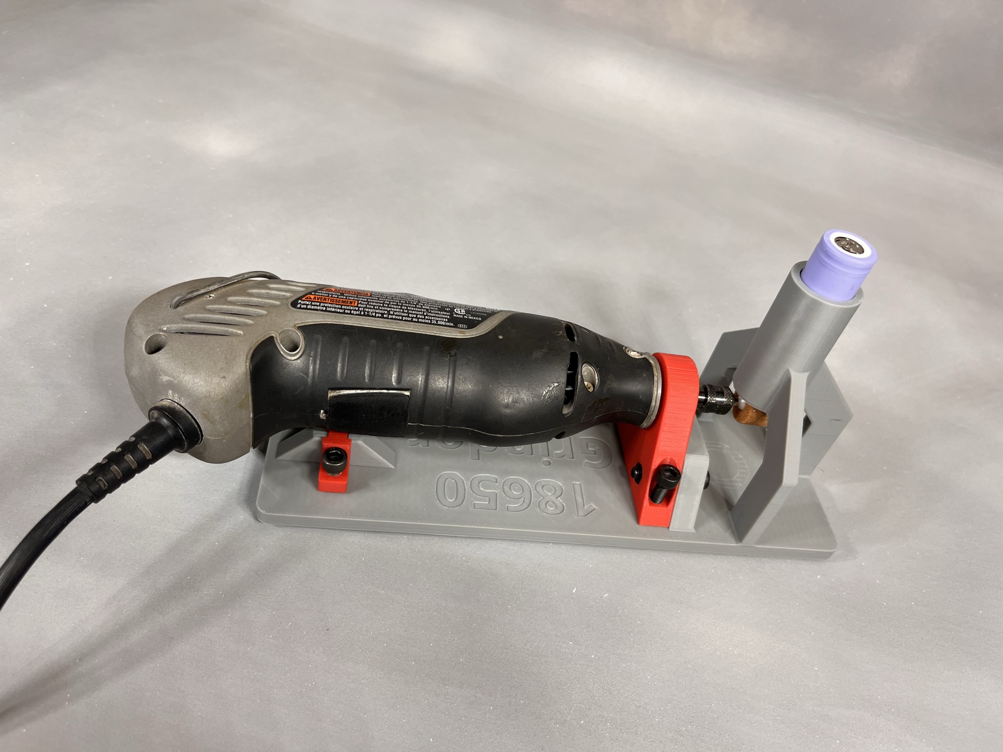 18650 Grinder Jig (Dremel) by GrumpyNinja64 | Download free STL model ...