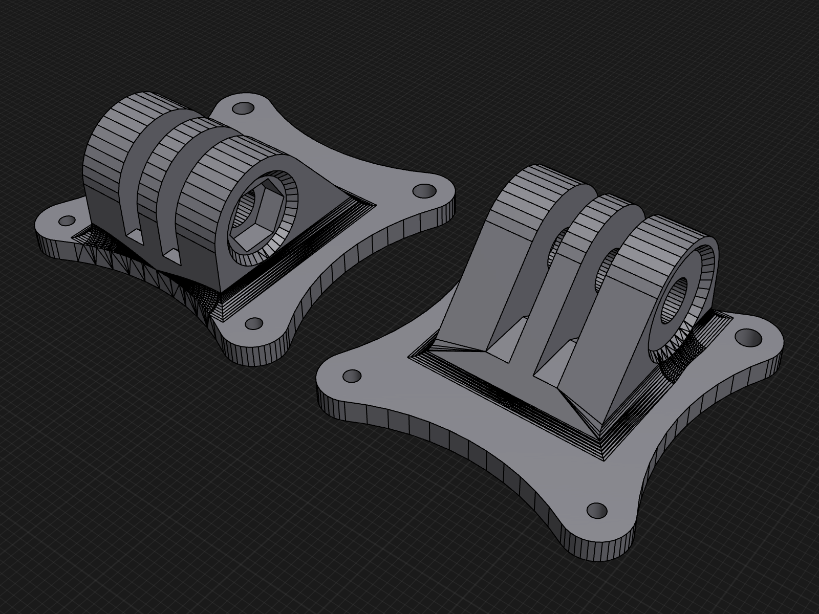 AOS M2/M3 Universal GoPro Mount (Remix) by stop_sign | Download free ...