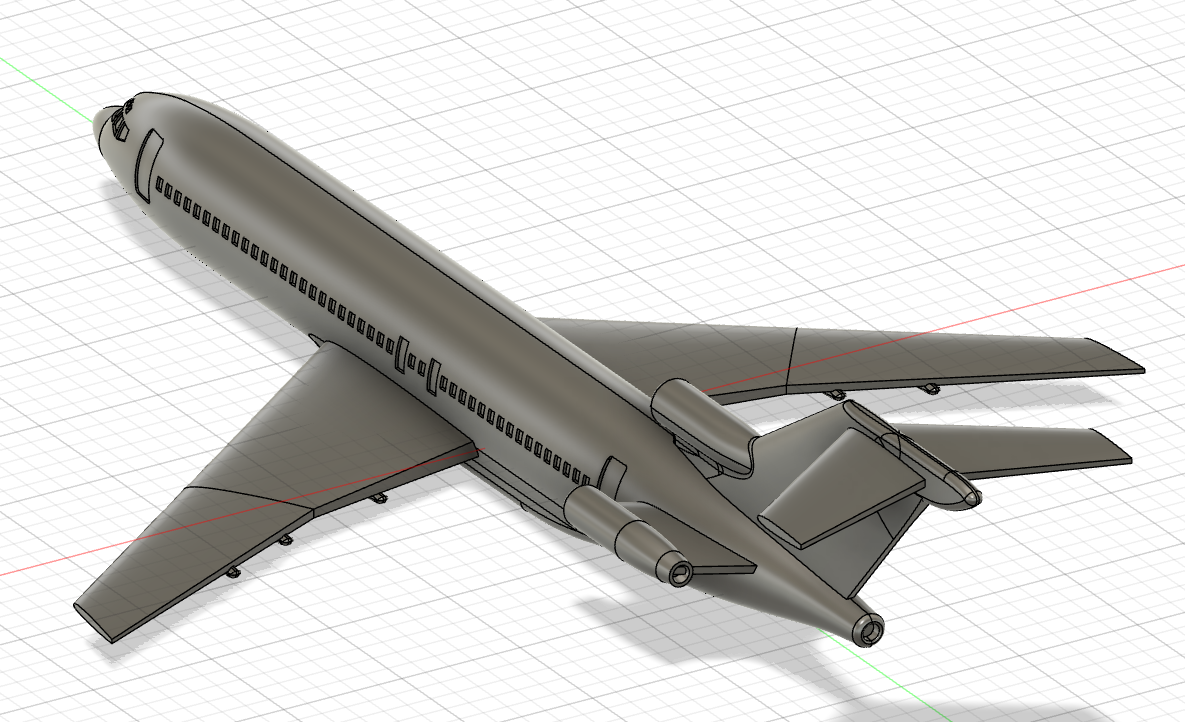 Boeing 727-200 by DeltaX | Download free STL model | Printables.com