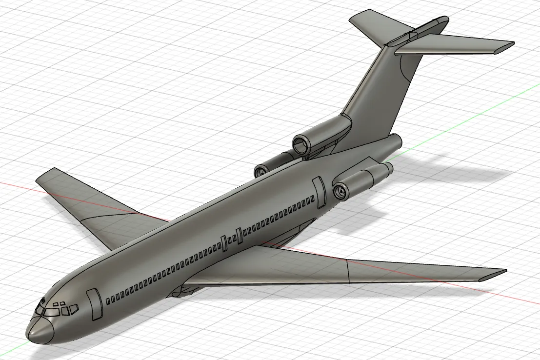 Boeing 727-200 by DeltaX | Download free STL model | Printables.com