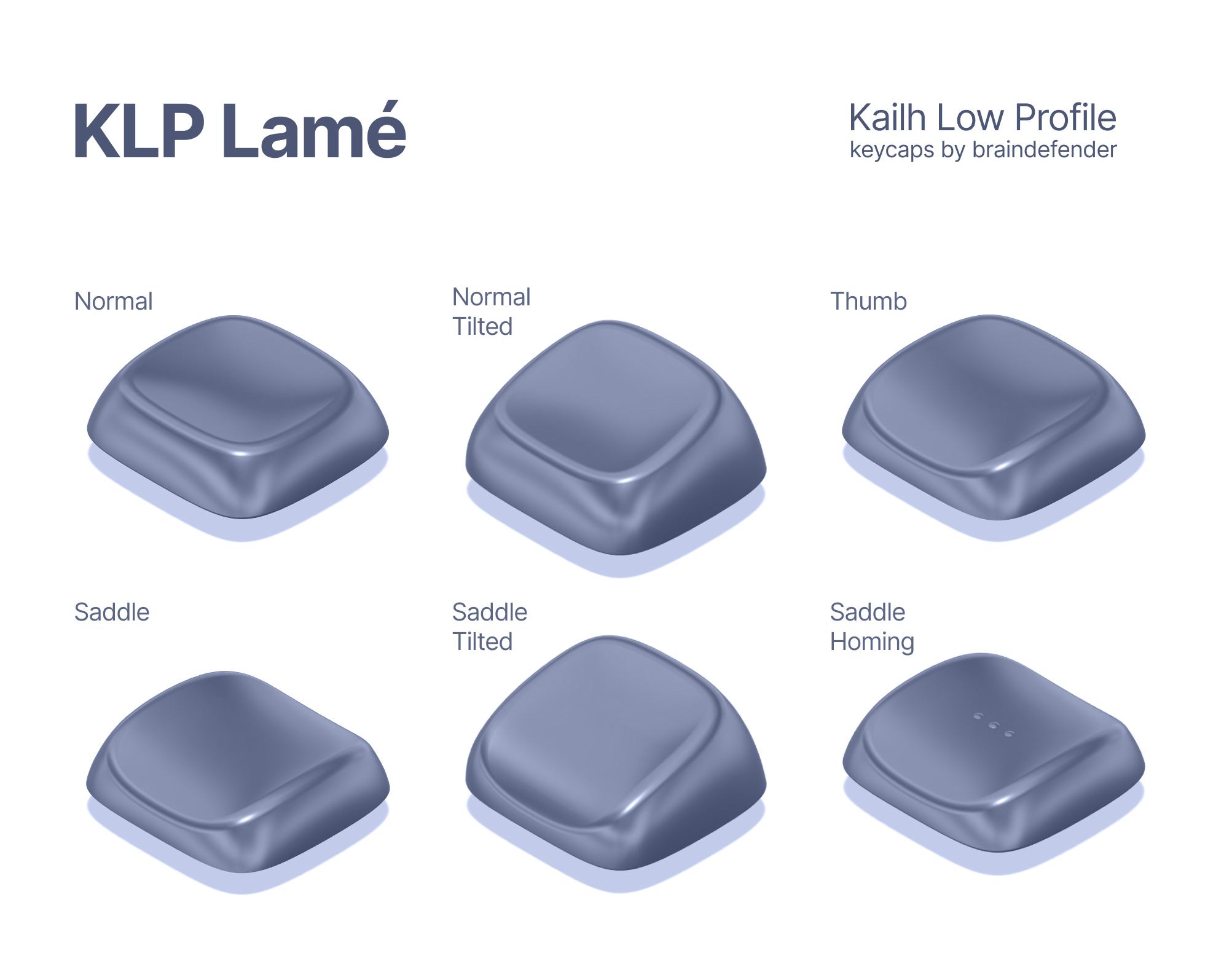 KLP Lame. Kailh Low Profile Choc keycaps. by braindefender | Download free STL model ...