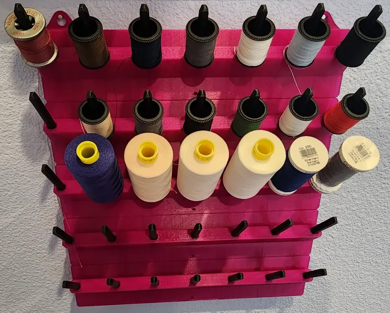 #0088 Expandable Thread Spool Rack (wall mount) by BuildX | Download ...
