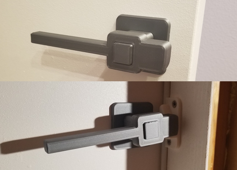 #0090 Latching Door Handles by BuildX | Download free STL model ...