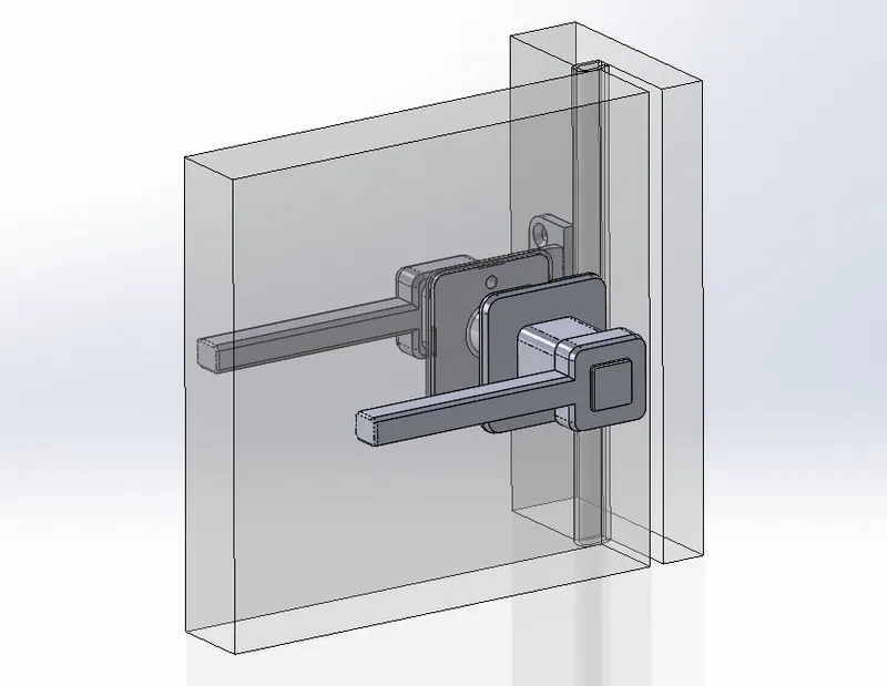 #0090 Latching Door Handles by BuildX | Download free STL model ...