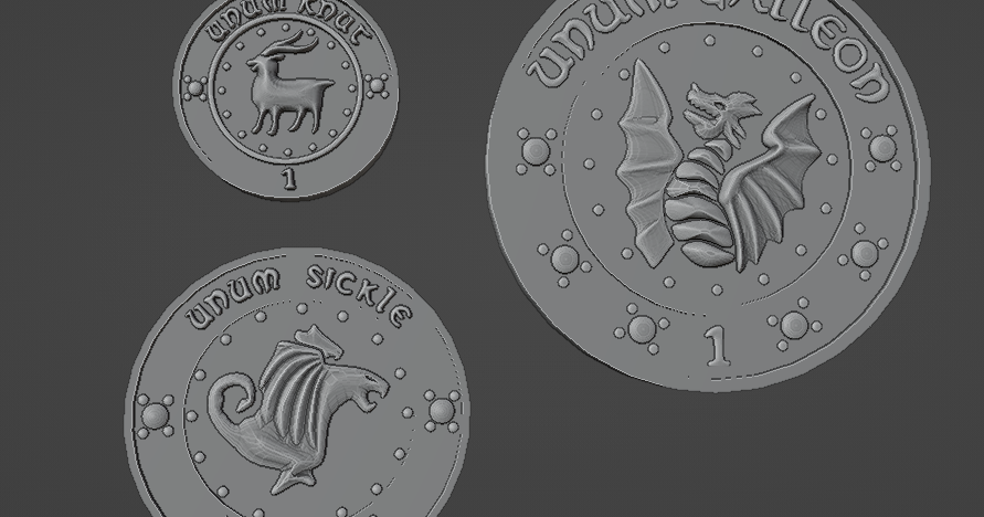 Gringott's Coins - Double Sided por Builds for geeks | Descargar modelo STL gratuito ...