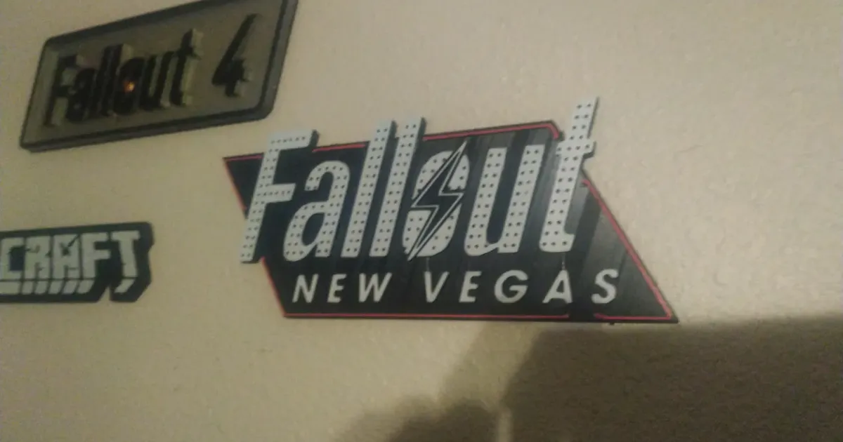 Fallout NV Wall Sign - multilayer/color remix for single color printers ...
