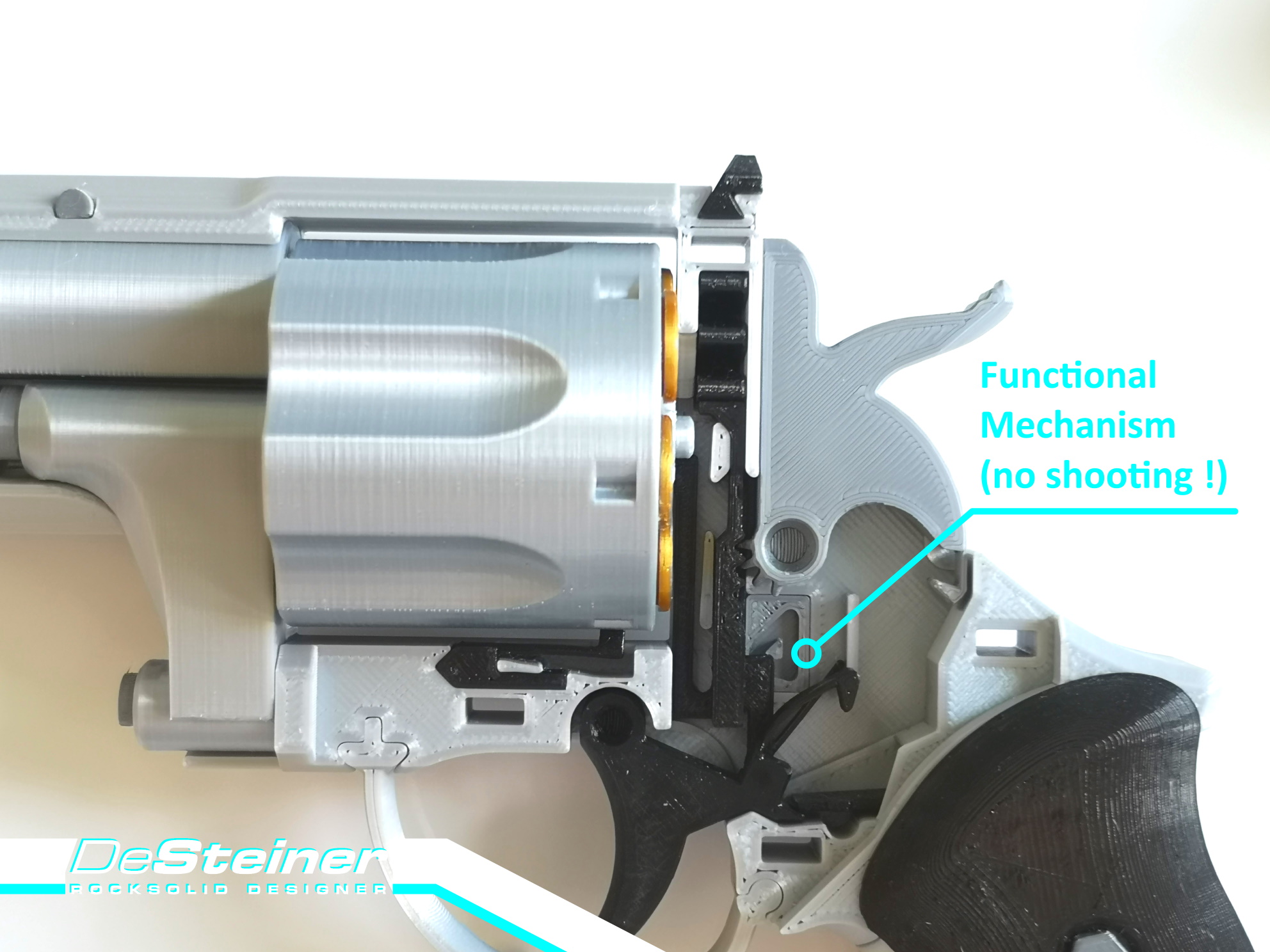 Revolver II : Double & Single Action | mechanically working Prop Gun by ...