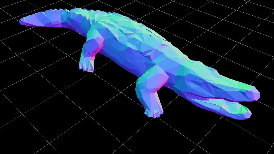 Low poly crocodile by Edgar.A | Download free STL model | Printables.com
